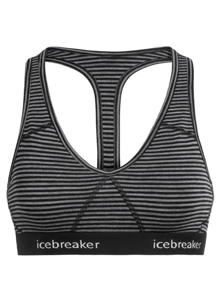 Biustonosz Icebreaker Sprite Racerback Bra czarno-szary | sklep www ...