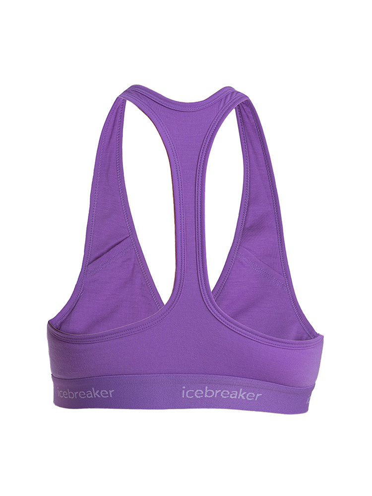 Biustonosz Icebreaker Sprite Racerback Bra fioletowy | sklep www.merino ...
